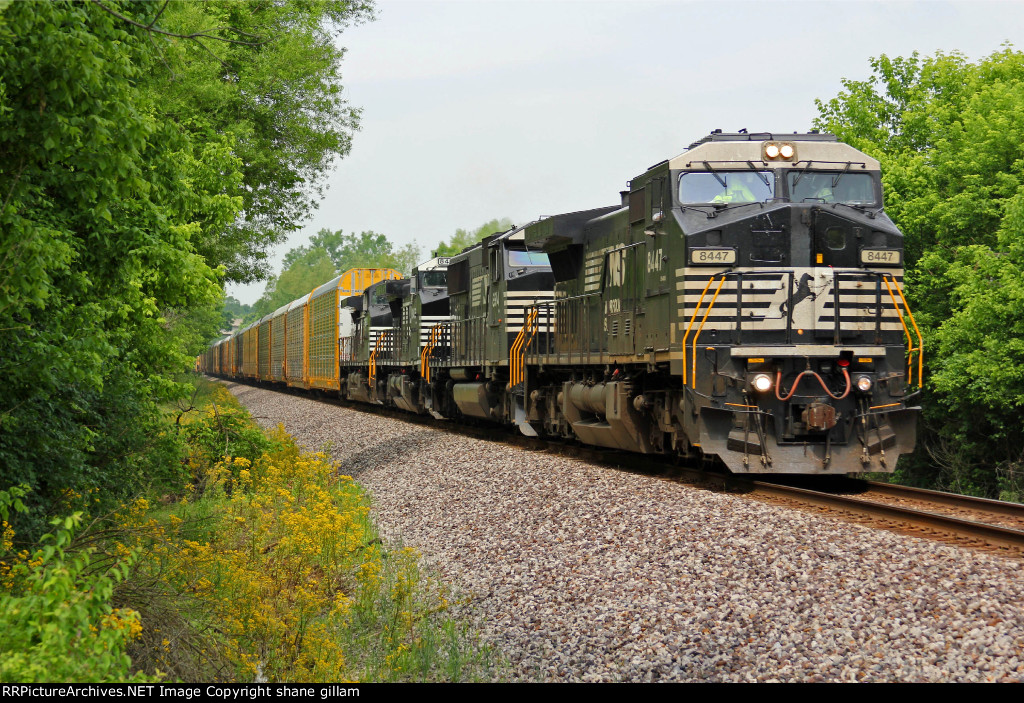 NS 8447 Leads a EB ns auto train!!
